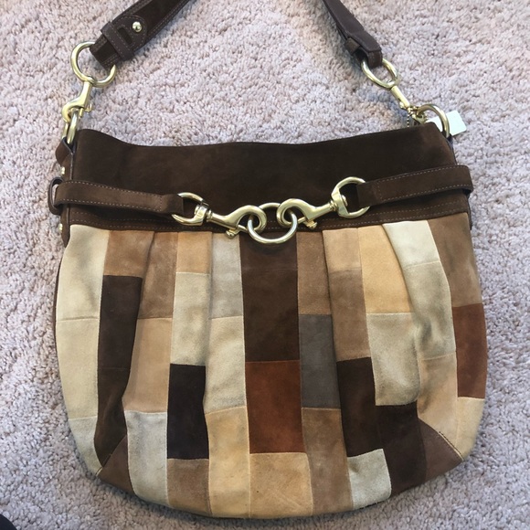 Coach | Bags | Coach Suede Patchwork Bag | Poshmark